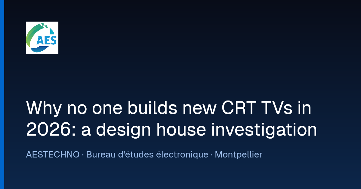 Why no one builds new CRT TVs in 2026: a design house investigation ...